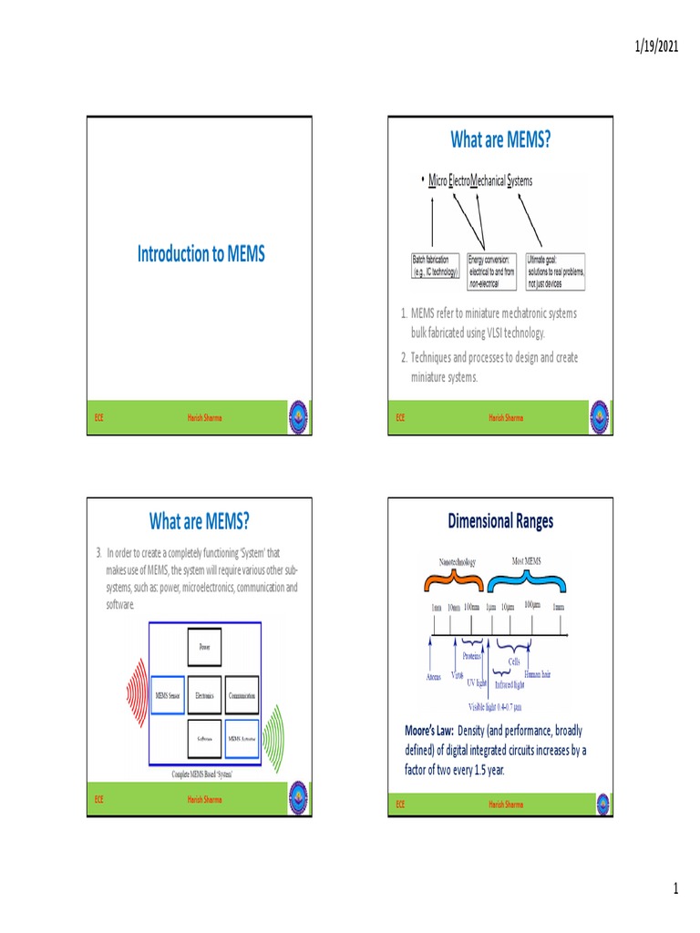 2. MEMS Intro and History | PDF | Microelectromechanical Systems ...