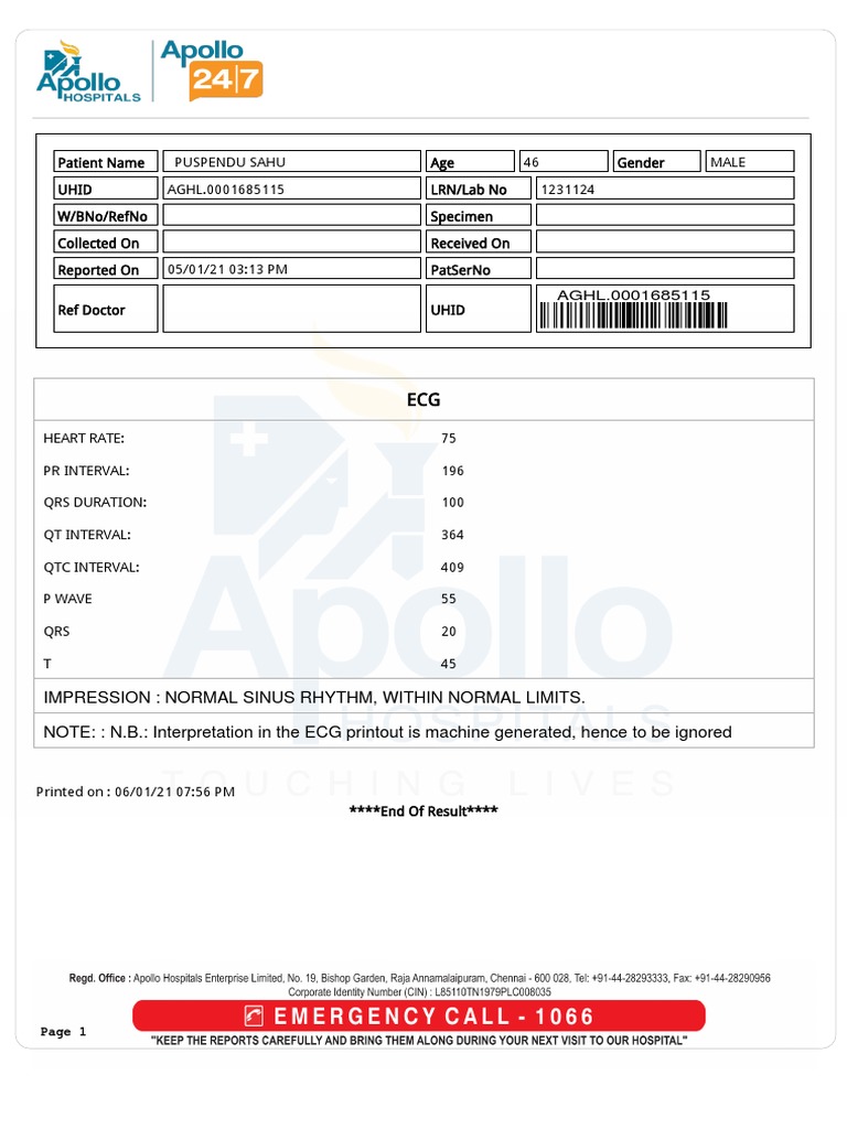 Echo and ECG Report | PDF | Heart Valve | Diastole