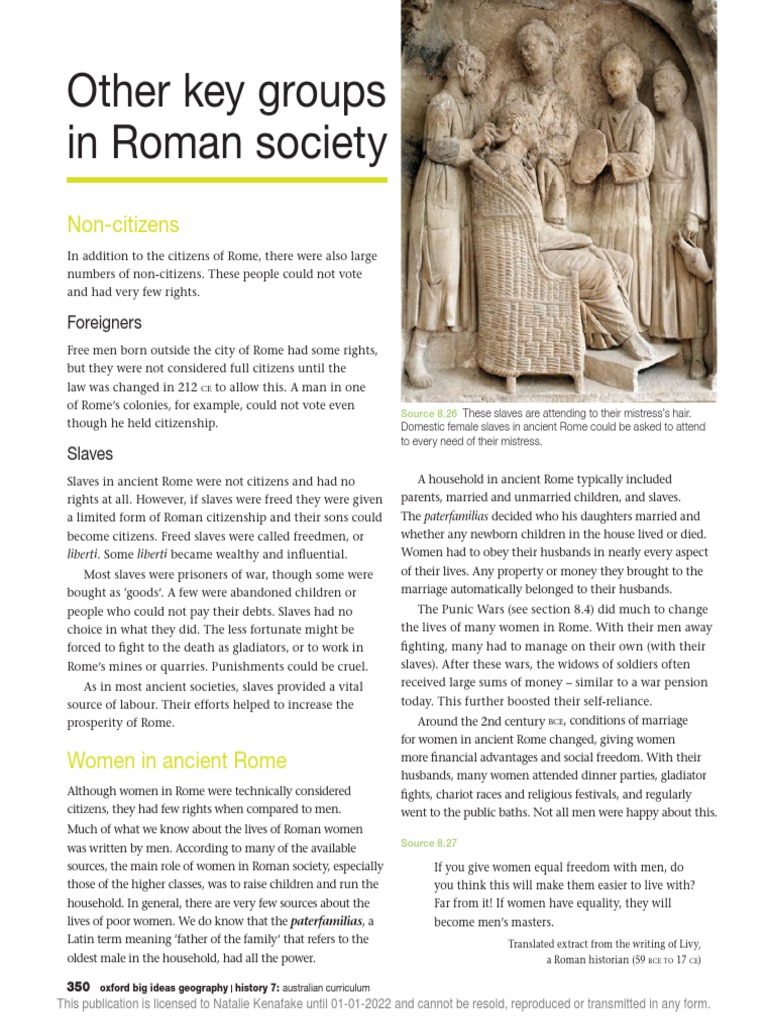 Other Key Groups in Ancient Rome | PDF | Freedman | Ancient Rome