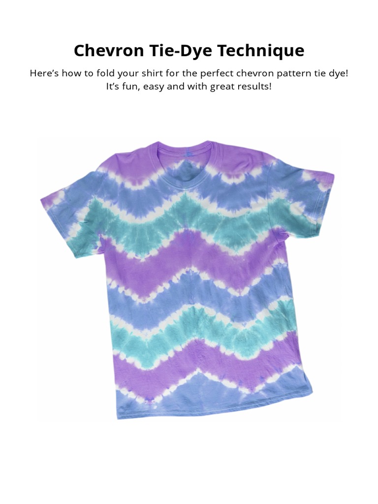 Chevron Tie Dye Technique | PDF