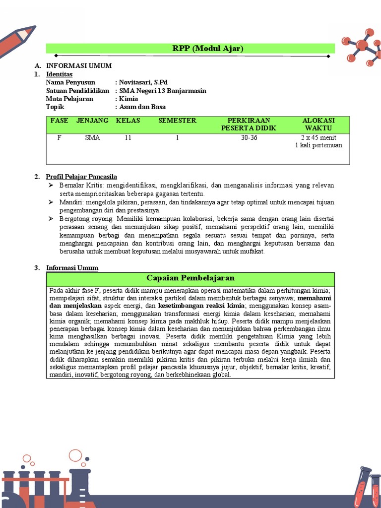 Modul Asam Basa | PDF