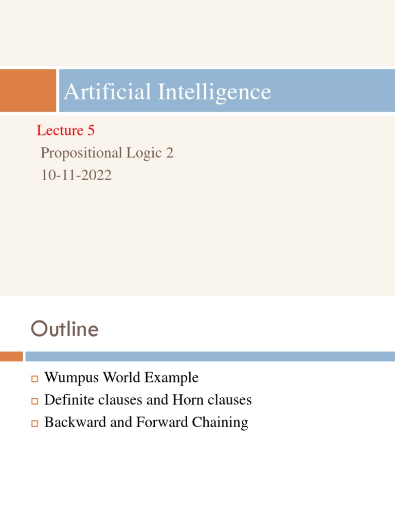 Part 1 Propositional Logic 2 Pdf Inference Logic