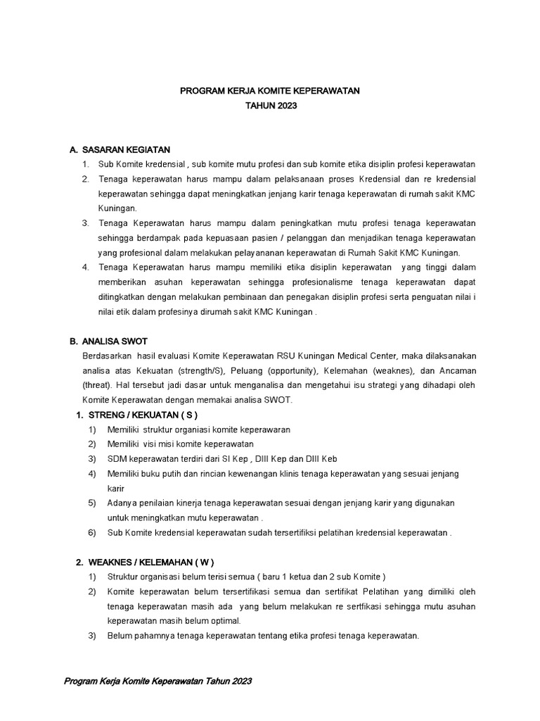 Program Kerja 2023 | PDF