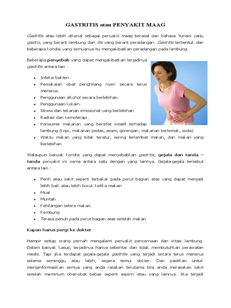 GASTRITIS Atau MAAG | PDF