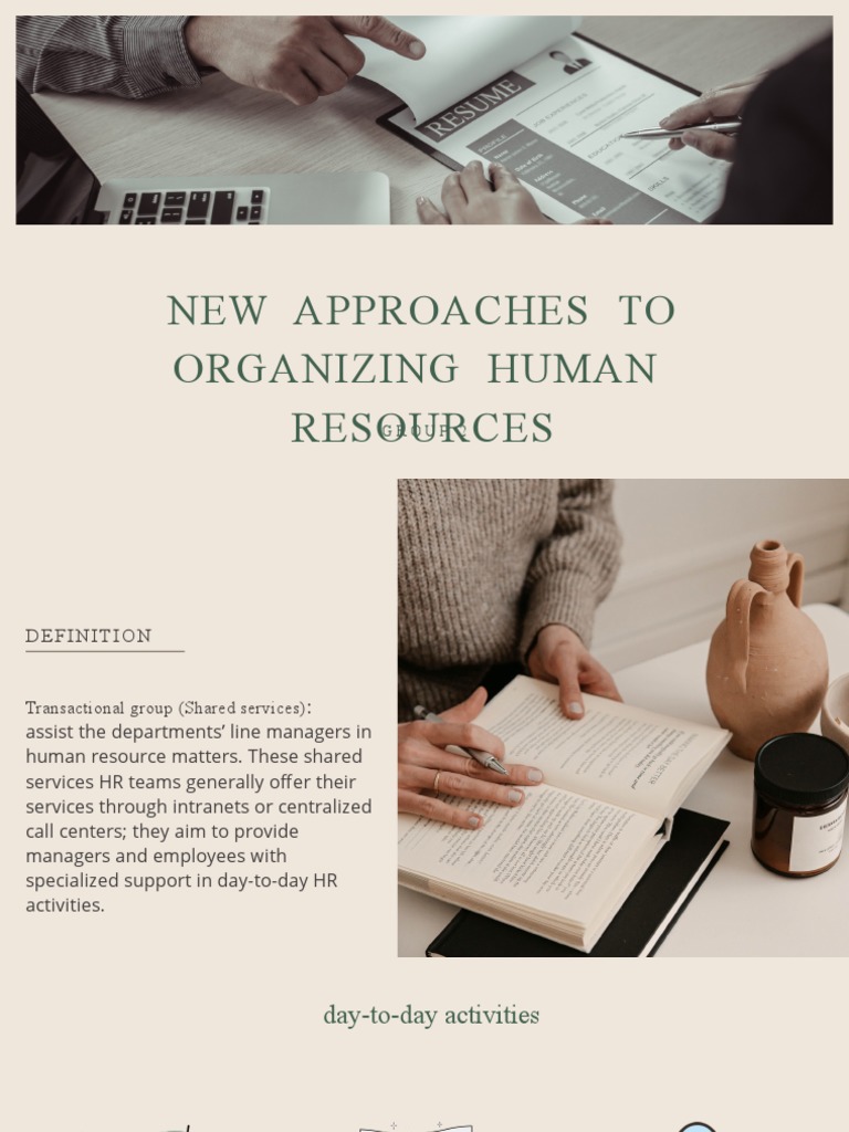 New Approaches To Organizing Human Resources | PDF | Human Resource ...