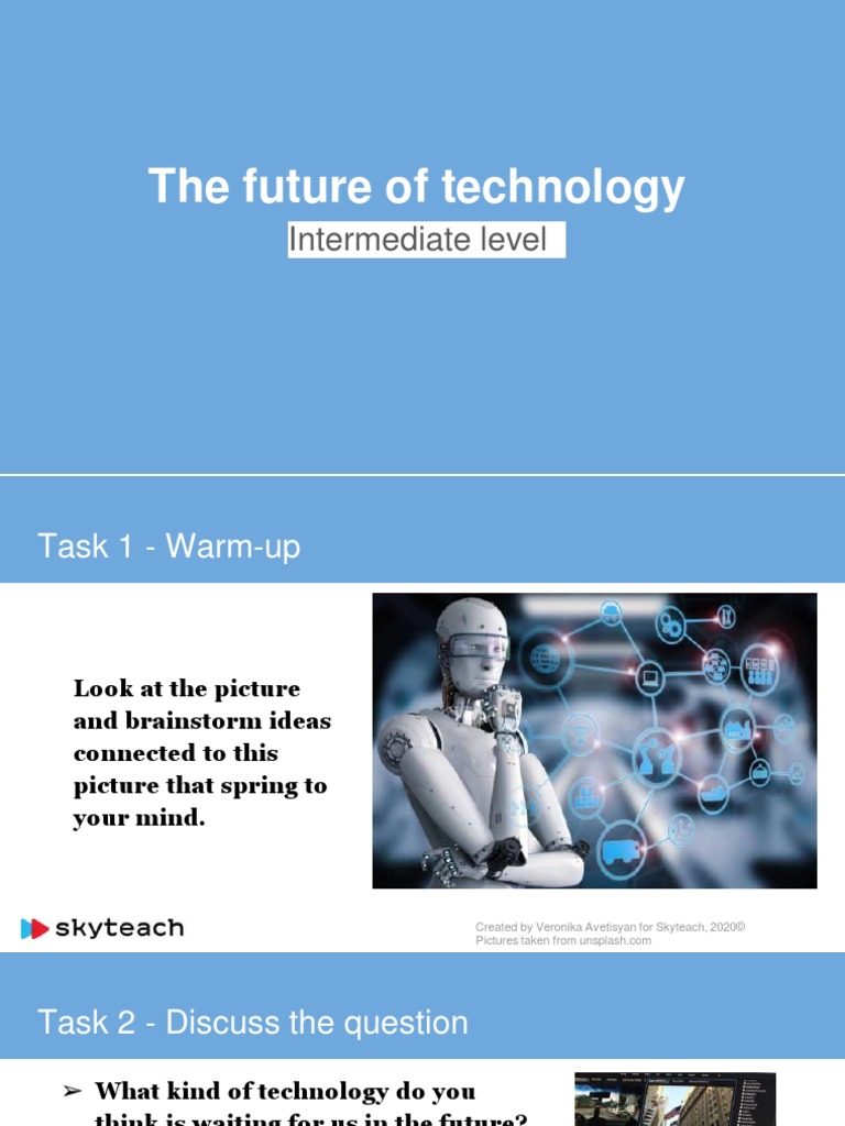 The Future of Technology Worksheet | PDF | Robot | Robotics