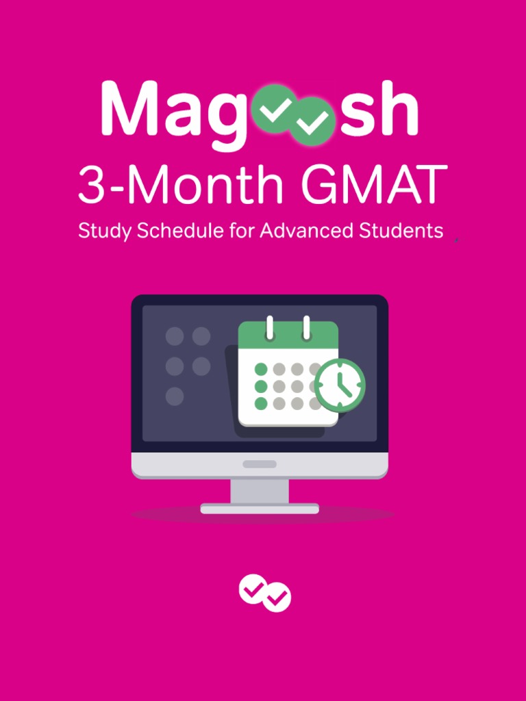 3 Month GMAT Study Schedule For Advanced Students 2020 | PDF | Graduate Management Admission ...