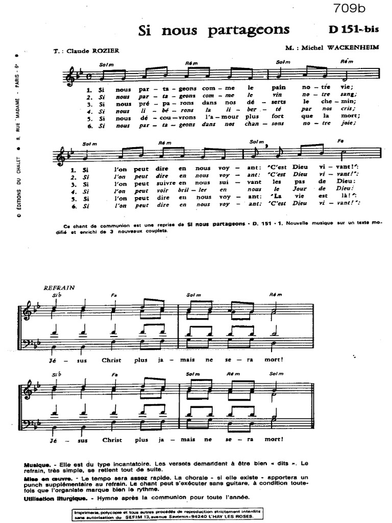 709b - Si Nous Partageons | PDF