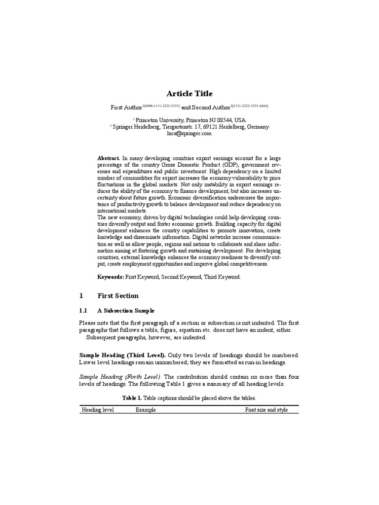 Springer Template Pdf Economic Growth Economies 7354