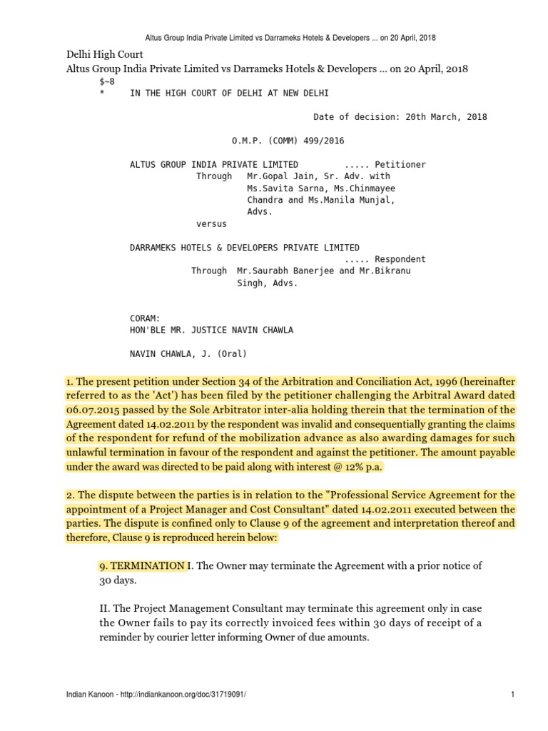 Sessions 5 and 6 - Case Compilation | PDF | Breach Of Contract | Arbitration