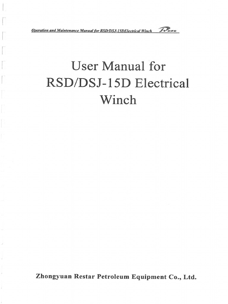 Drill Line Spooler Manual | PDF
