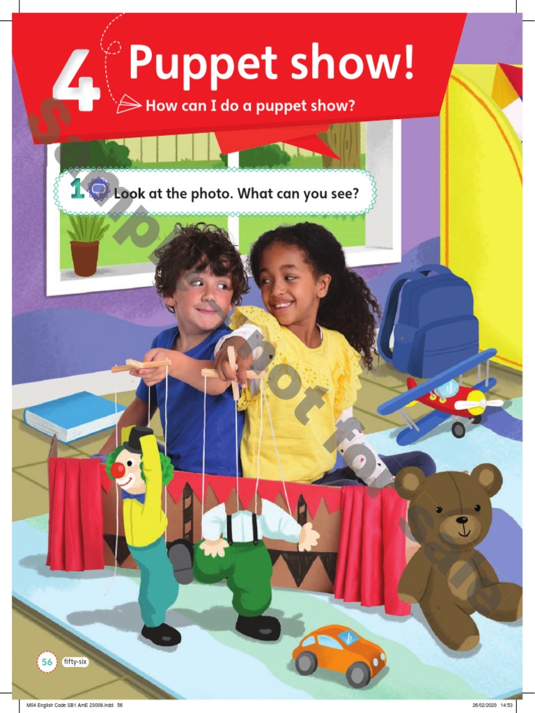 English Code SB1: Puppet Shows & Body Parts | PDF | Puppets