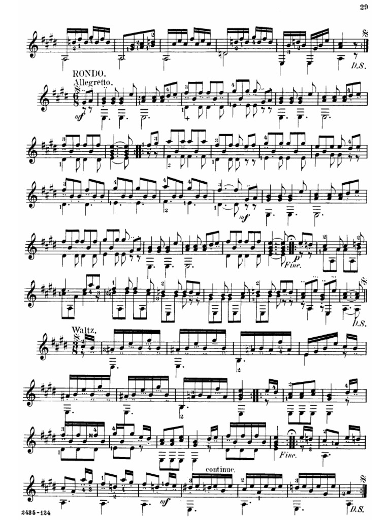 Carcassi Guitar Method Op 59 030 | PDF