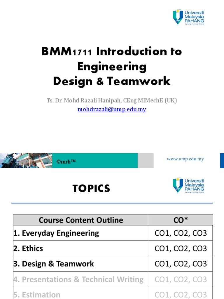 BMM1711 Intro To Engineering 03 MRH | PDF | Experiment | Dependent And ...