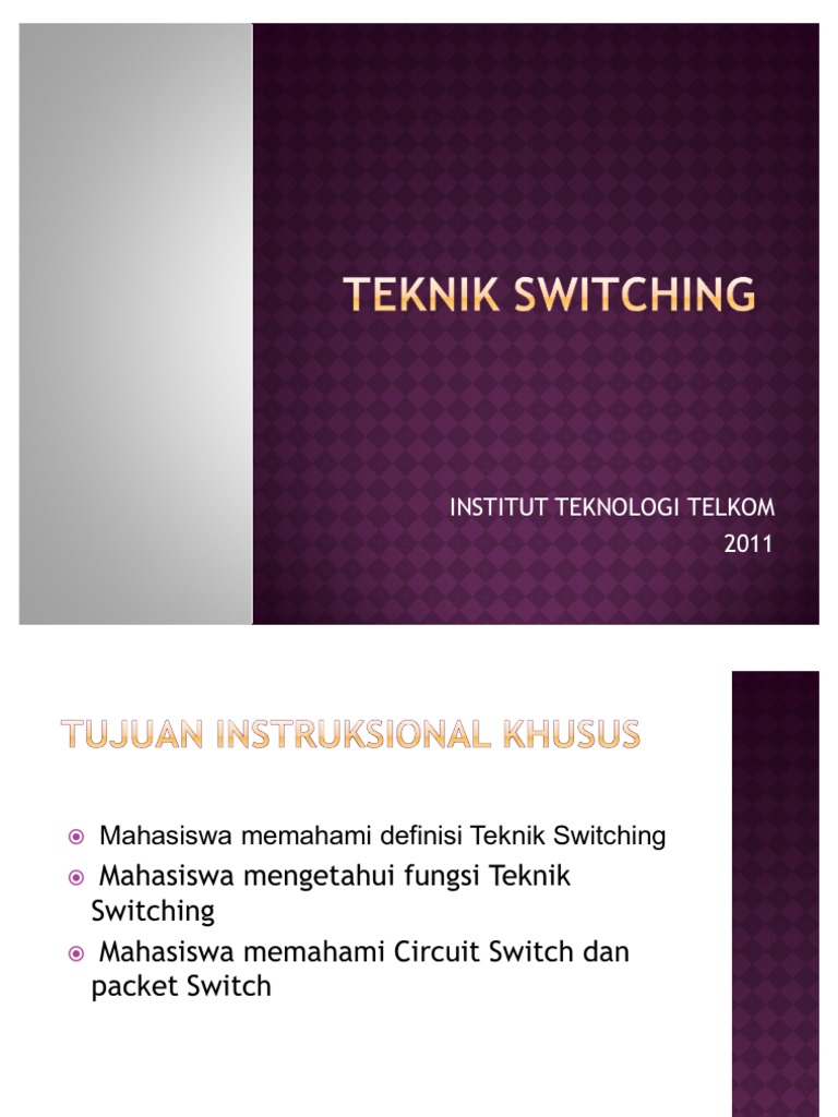 Bab 2 Teknik Switching | PDF | Teknologi & Rekayasa