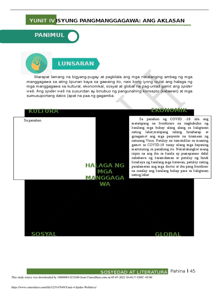 Yunit 4 Spider Web | PDF