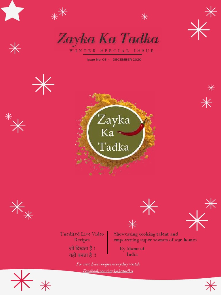 Zayka-Ka-Tadka December2020 Magazine | PDF | Cakes | Food And Drink ...