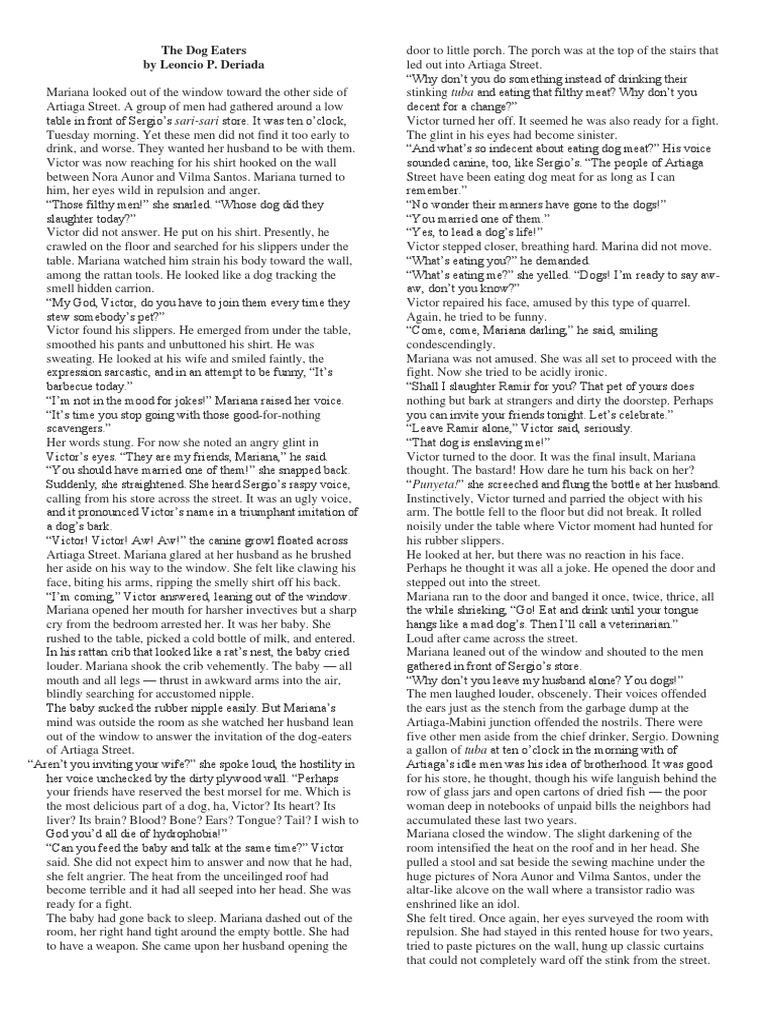 The Dog Eaters | PDF