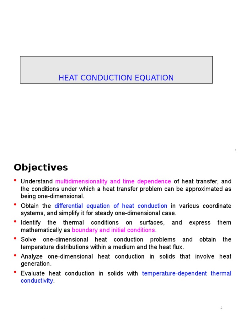 Chapter_2_HEAT_CONDUCTION_EQUATION_2021 | PDF | Thermal Conduction ...