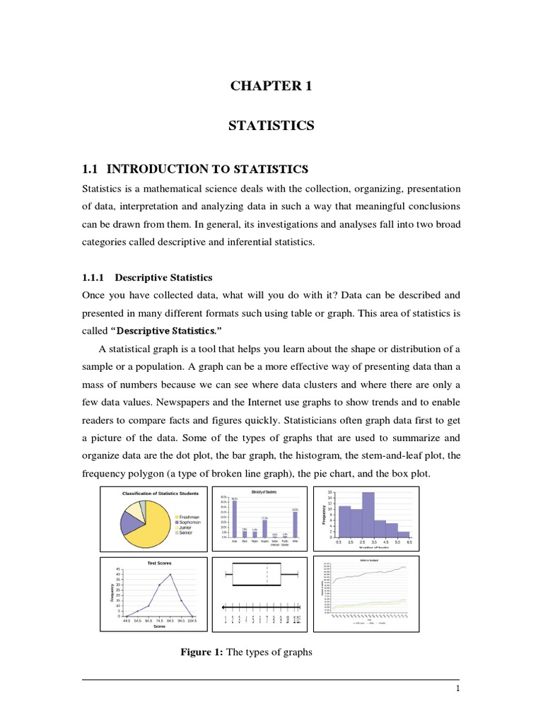 Chapter1 Statistics | Download Free PDF | Level Of Measurement | Probability Distribution