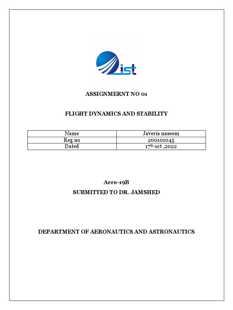 01 045 FDS | PDF | Flight Dynamics (Fixed Wing Aircraft) | Aircraft