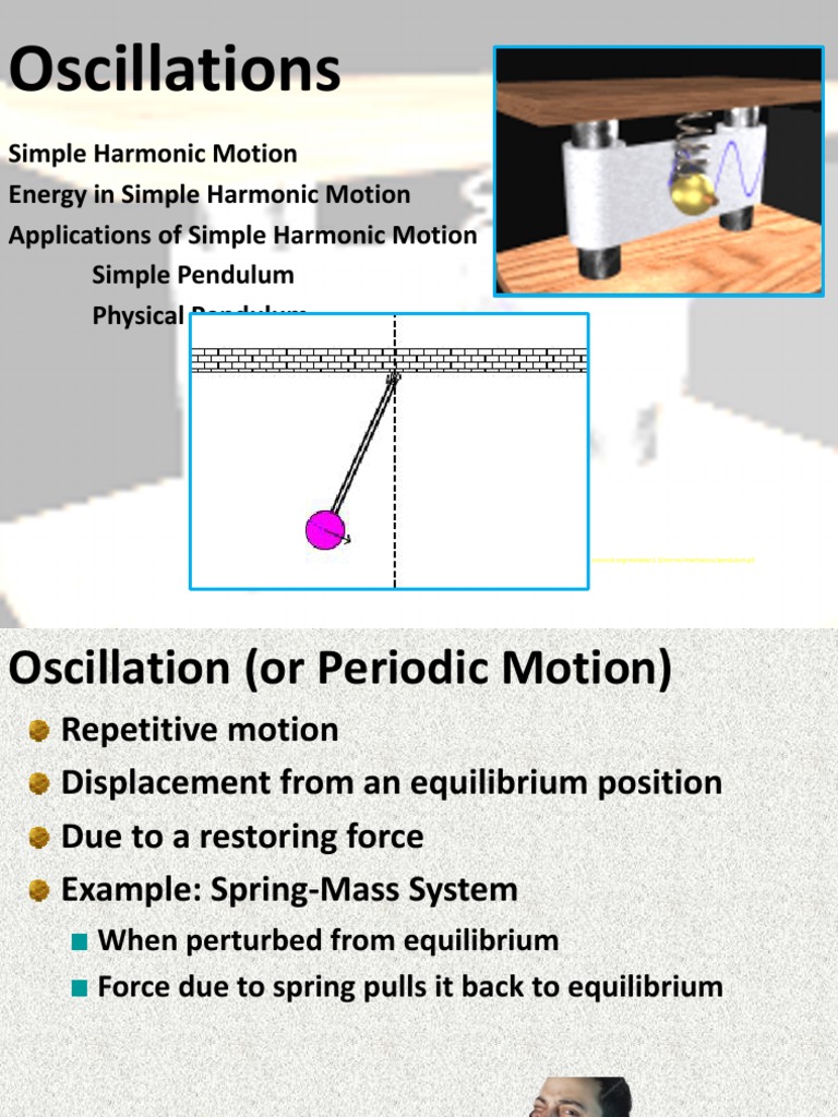 Simple Harmonic Motion | PDF | Oscillation | Torque