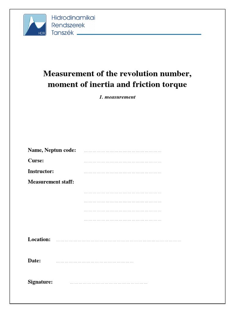 IME 1 Template Moment of Inertia | PDF | Torque | Spacetime