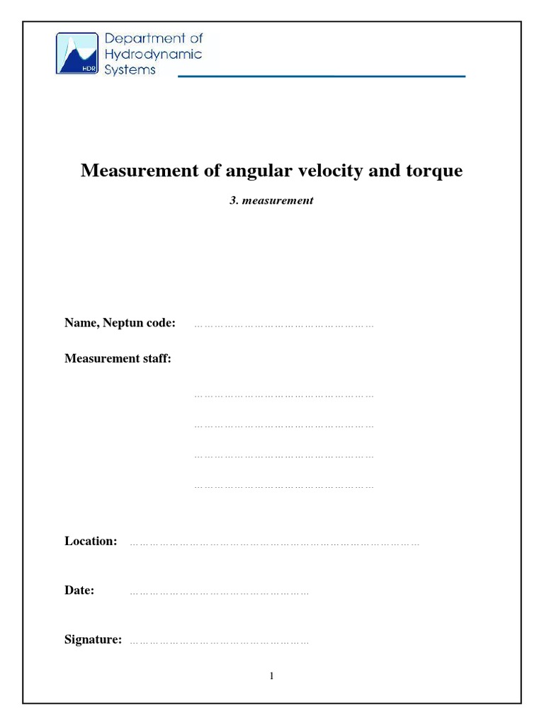 IME_2_Template_Torque | PDF | Electric Motor | Mechanics