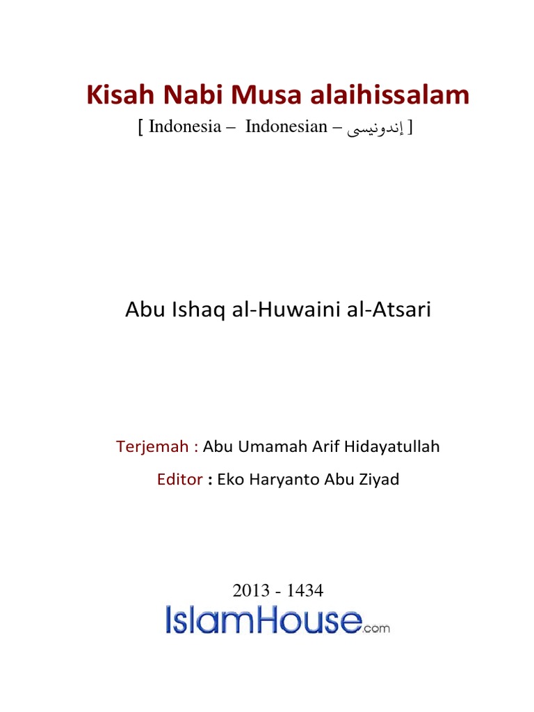 Id Kisah Nabi Musa Alaihissalam | PDF