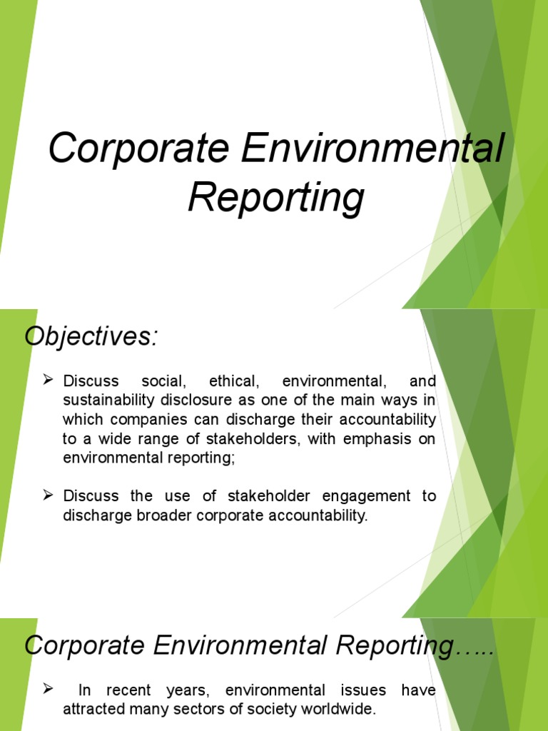 Corporate Environmental Reporting | PDF | Business | Economies