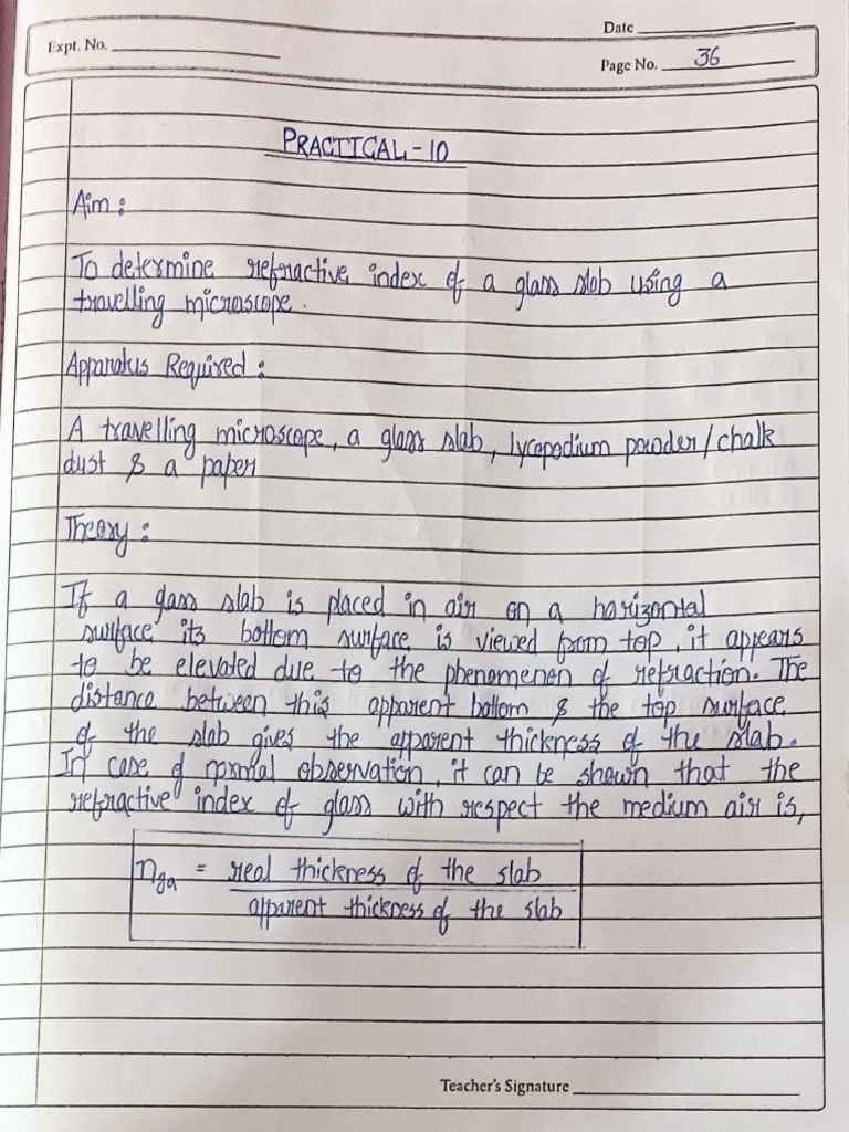 Class 12 Physics Practical | PDF