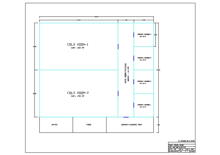 Ripening Chamber Layout DRG | PDF