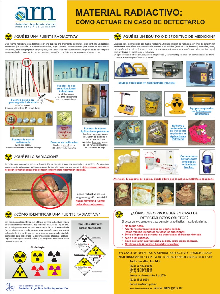 Cómo identificar y actuar ante la detección de material radiactivo ...