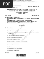Principles of Management Question Papers | PDF | Business Process ...