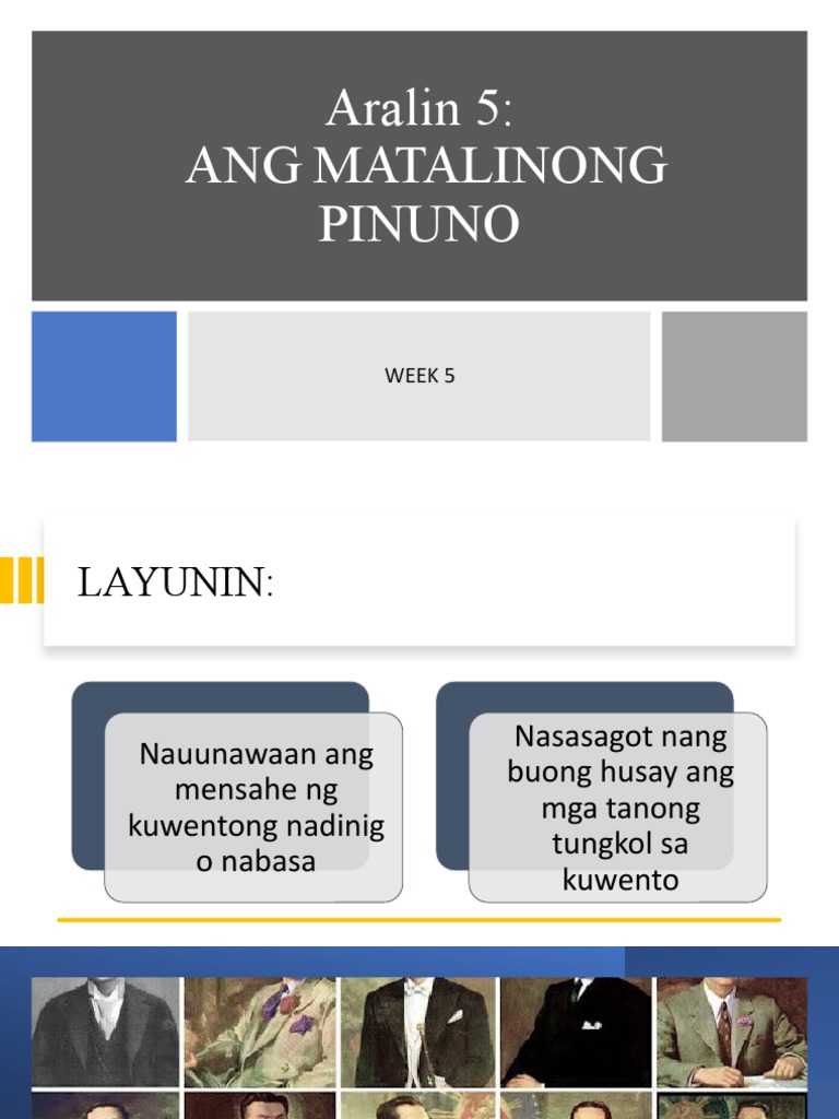 Filipino 2 Aralin 5 - Ang Matalinong Pinuno-Revised | PDF