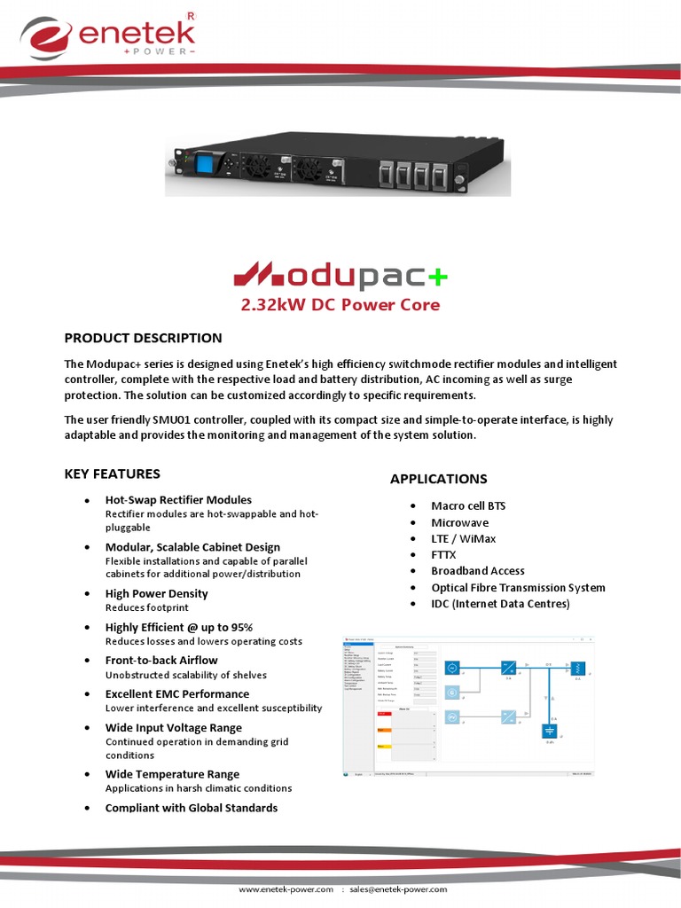 Modupac Power Core (2.32kW) W Rear Access Rev02 | PDF | Rectifier ...