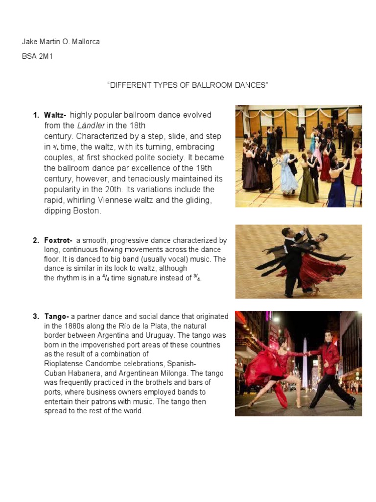Ballroom Dances | PDF | Ballroom Dance | Tango