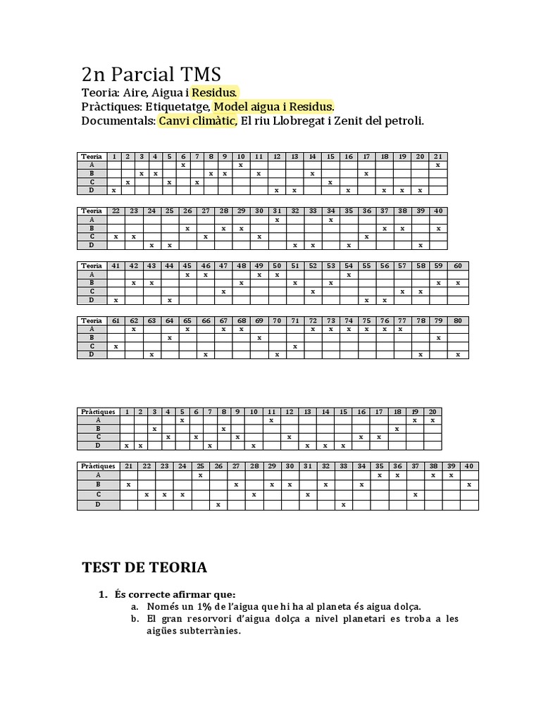 Recopilació Segon-Parcial-TMS UPC | PDF