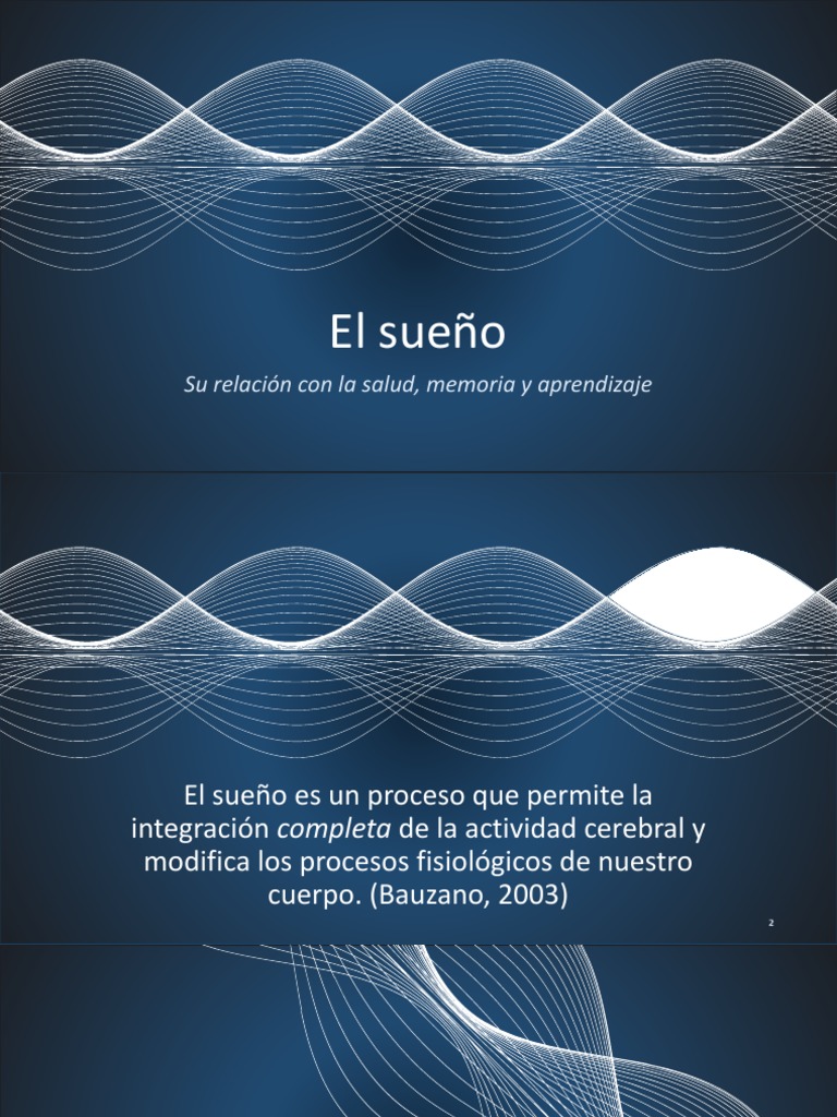 El Sueño | PDF | Dormir | Movimiento rápido del ojo Sueño