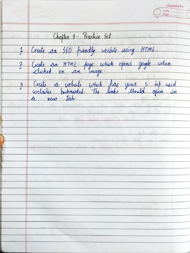 HTML Course Chapter Practice | PDF