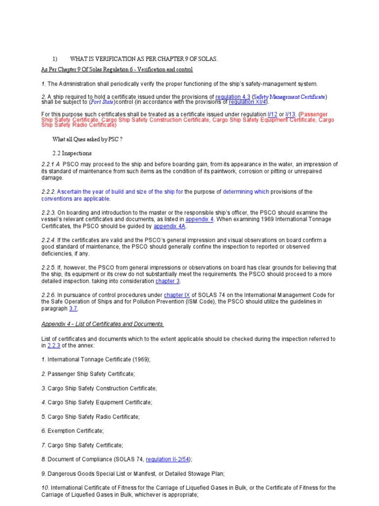 Guidelines for Port State Control Inspections Related to Verification ...