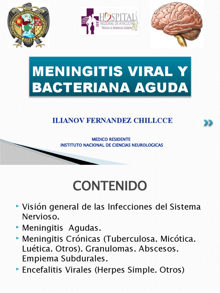 Meningitis Generalidades | PDF | Meningitis | Virus