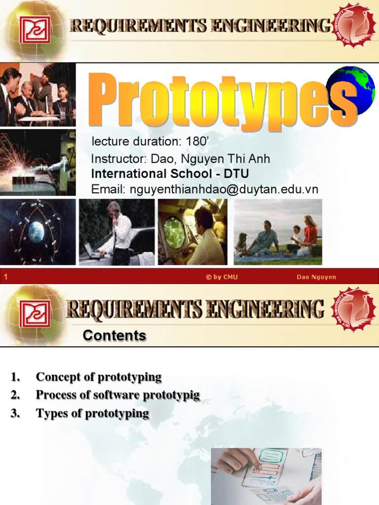 CMU-SE 214 Requirements Engineering - 2022S - Lecture Slides-15 | PDF | Software Prototyping ...