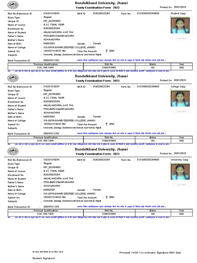 Candidate Details | PDF | University And College Admission | Higher ...