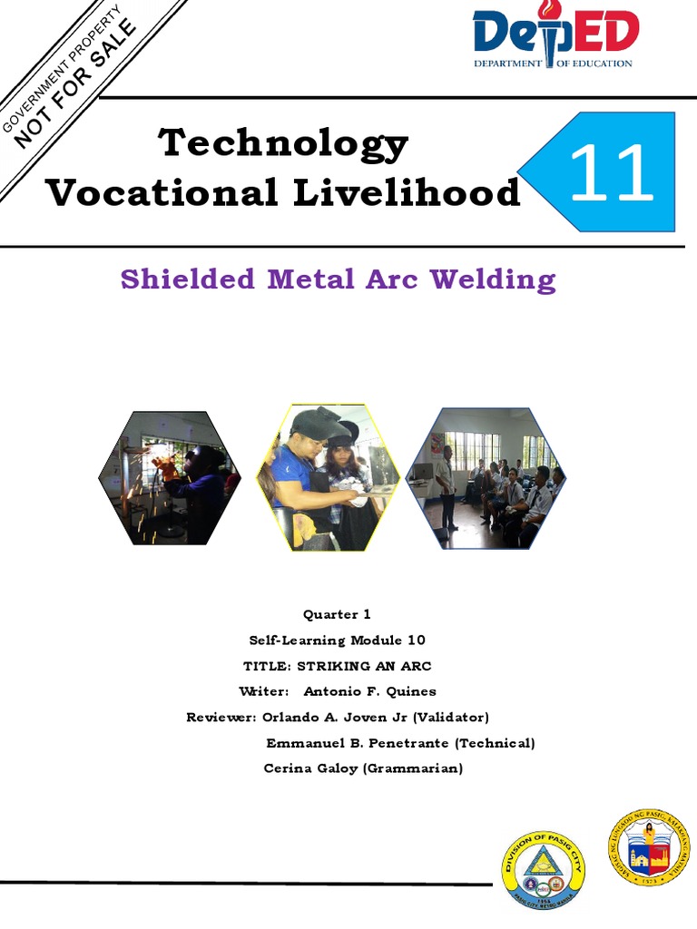 TVL Smaw11 Q1 M 10 | PDF | Construction | Welding