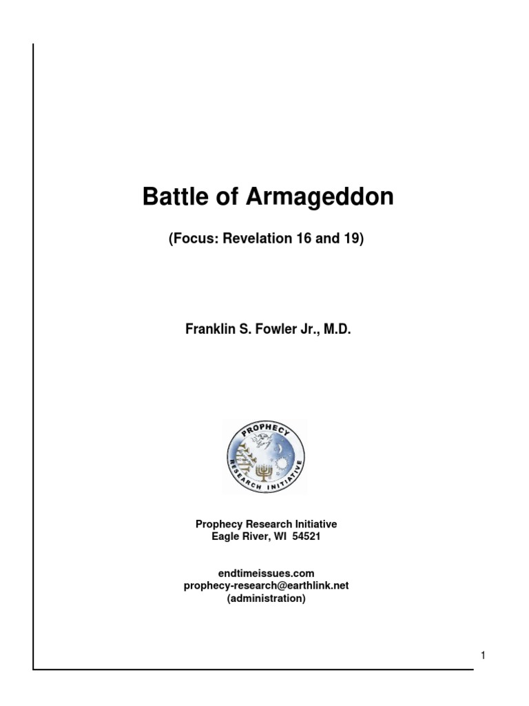 Battle of Armageddon Focus Revelation 16 | PDF | The Beast (Revelation) | Armageddon