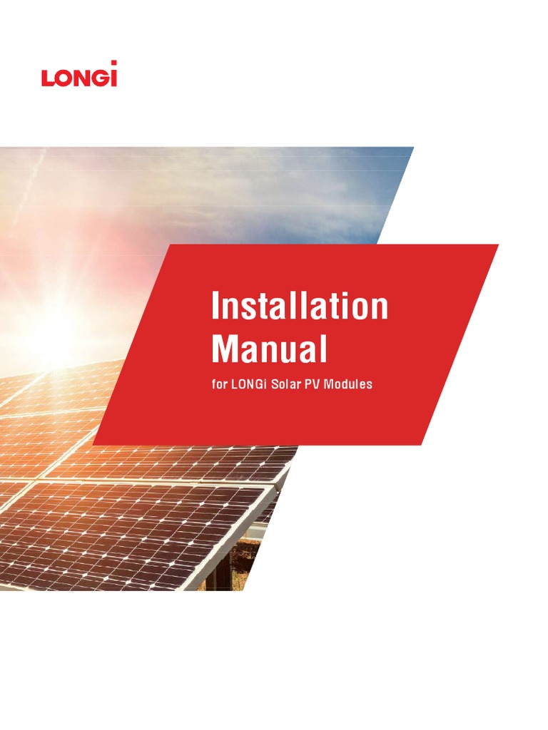 LONGi Solar PV Module Installation Manual | PDF | Electrical Connector ...