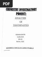 Analysis of Toothpaste - Chemistry Investigatory Project - Class 12 ...
