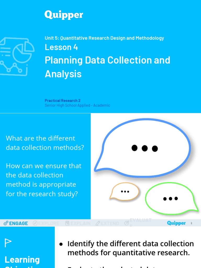 Unit 5 Lesson 4 Planning Data Collection and Analysis | PDF | Level Of Measurement | Statistics