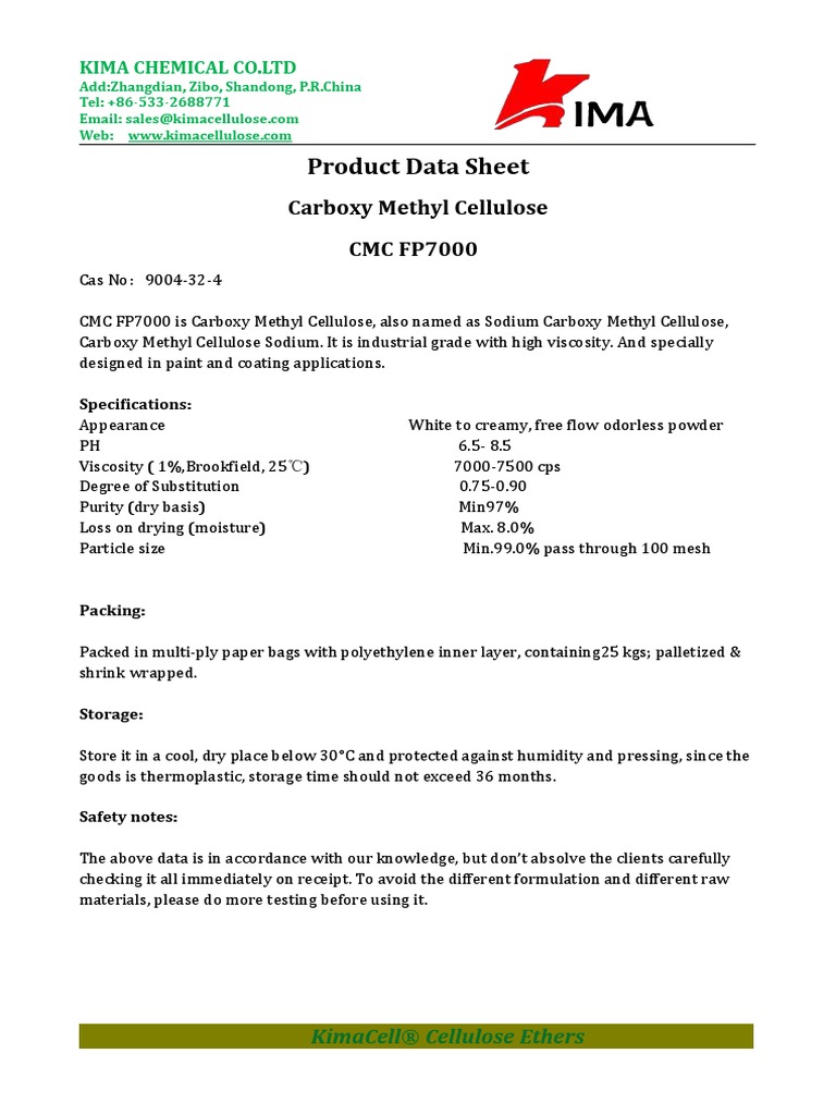 Tds CMC Fp7000 | PDF